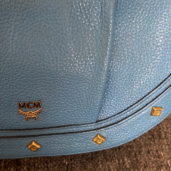MCM | Bags | Euclight Blue Mcm Three Way Crossbodyshoulder Chain Bag ...